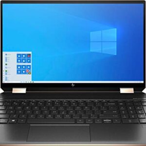 HP - Spectre x360 2-in-1 15.6" 4K Ultra HD Touch-Screen Laptop Intel Core i7 16GB Memory GeForce GTX 1650 Ti 1TB SSD - Nightfall Black - 15-EB0053DX 9GB30UA#ABA