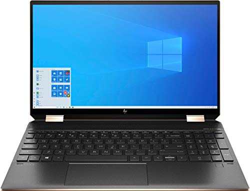 HP - Spectre x360 2-in-1 15.6" 4K Ultra HD Touch-Screen Laptop Intel Core i7 16GB Memory GeForce GTX 1650 Ti 1TB SSD - Nightfall Black - 15-EB0053DX 9GB30UA#ABA