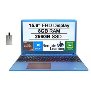 2021 gateway 15.6″ fhd ultra slim notebook laptop computer, amd ryzen 5-3450u(beats intel i5-1035g1), 8gb ram, 256gb ssd, radeon vega 8 graphics, thx audio, 1mp webcam, win 10, blue, 32gb usb card