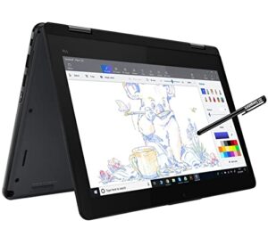 lenovo thinkpad yoga 11e gen 6 11.6″ 2-in-1 touchscreen (intel m3-8100y, 8gb ram, 256gb ssd, webcam, stylus), ruggedized & water resistant flip convertible laptop, type-c, wi-fi, ist pen, windows 10