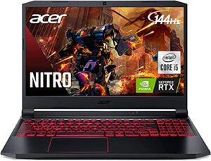 acer 2022 nitro 5 gaming laptop 15.6″ fhd 144hz ips display intel 4-core i5-10300h 16gb ddr4 512gb nvme ssd nvidia geforce rtx 3050 wifi ax usb-c hdmi2.0 backlit windows 11 pro w/re usb drive