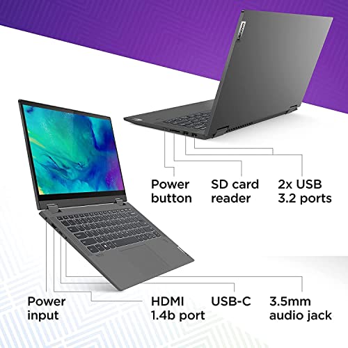 Lenovo Newest Flex 5 14" FHD IPS Touchscreen 2-in-1 Laptop, AMD Ryzen 5 5500U, 16GB RAM, 1TB PCIe SSD, Backlit KB, Wi-Fi 6, Fingerprint, Digital Pen Included, Type-C, w/Accessories