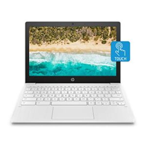 HP Chromebook 11-inch Laptop - MediaTek - MT8183 - 4 GB RAM - 32 GB eMMC Storage - 11.6-inch HD IPS Touchscreen - with Chrome OS™ - (11a-na0050nr, 2020 model, Snow White)