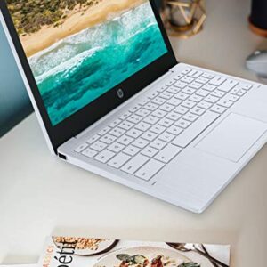 HP Chromebook 11-inch Laptop - MediaTek - MT8183 - 4 GB RAM - 32 GB eMMC Storage - 11.6-inch HD IPS Touchscreen - with Chrome OS™ - (11a-na0050nr, 2020 model, Snow White)