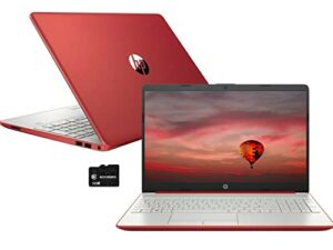 2021 hp pavilion 15.6″ hd laptop computer, intel pentium processor, 16gb ram, 1tb ssd, hd webcam, usb-c, hdmi, ethernet rj-45, windows 10 s, red, goldoxis 32gb microsd card