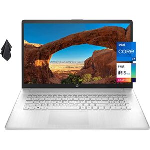 2022 newest hp 17 laptop, 17″ hd+ anti-glare screen, 11th gen intel core i7-1165g7, intel iris xe graphics, 32 gb ram, 1 tb pcie ssd, long battery life, webcam, mics, windows 11