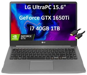 lg 15 ultra pc 15.6″ fhd light gaming business laptop (intel 4-core i7-1165g7, 40gb ram, 1tb pcie ssd, nvidia gtx 1650ti 4gb graphics) thunderbolt 4, backlit, wi-fi 6, webcam, ist hdmi, windows 11