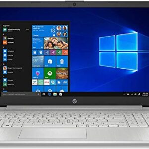 2022 Newest HP 15.6" HD Laptop Computer, 11th Gen Intel Quad-Core i3-1125G4(Up to 3.7GHz, Beat i5-10210U), 12GB RAM, 256GB PCIe SSD, Webcam, Bluetooth, Wi-Fi, HDMI, USB-C, Windows 11 S, Silver+JVQ MP