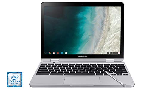 SAMSUNG XE520QAB-K02US Chromebook Plus V2, 2-in-1, Intel Core m3, 4GB RAM, 64GB eMMC, 13MP Camera, Chrome OS, 12.2", 16:10 Aspect Ratio, Light Titan