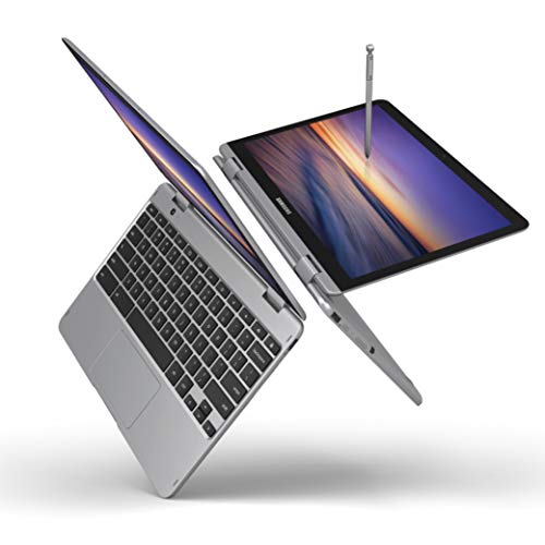 SAMSUNG XE520QAB-K02US Chromebook Plus V2, 2-in-1, Intel Core m3, 4GB RAM, 64GB eMMC, 13MP Camera, Chrome OS, 12.2", 16:10 Aspect Ratio, Light Titan