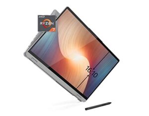 lenovo ideapad flex 5 2-in-1 laptop, amd ryzen 7 5700u, 16″ (1920 x 1200) 16:10 ips touchscreen, digital pen, fingerprint, fhd webcam, windows 11 home, w/mouse pad (16gb ram | 512gb pcie ssd)