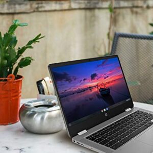 HP Chromebook x360 14a Laptop - Dual Core Intel Celeron N4020 - 4 GB RAM - 32 GB eMMC Storage - 14-inch HD Touchscreen - Google Chrome OS - Lightweight and Long Battery Life (14a-ca0010nr, 2020)