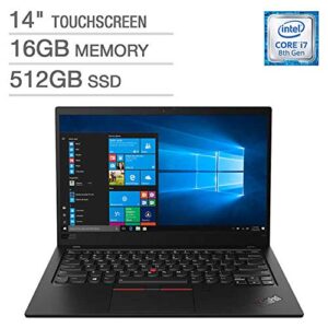 Lenovo ThinkPad X1 Carbon 7th Generation Ultrabook: Core i7-8565U, 16GB RAM, 512GB SSD, 14" FHD Display, Backlit Keyboard