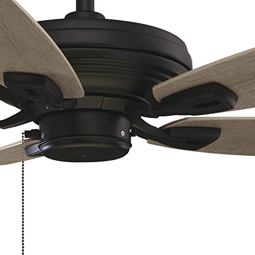 Hampton Bay North Pond 52 in. Indoor/Outdoor Matte Black Ceiling Fan