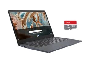 lenovo ideapad 3 chromebook 14″ hd laptop, mediatek mt8183 octa-core processor, arm mali-g72 mp3, 4gb ram, 128gb storage(64gb emmc+mtc 64gb flash memory), chrome os, abyss blue