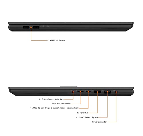 ASUS VivoBook Pro 16X 16 OLED 4K UHD WQUXGA (3840 x 2400) Slim Laptop Core i7-11370H NVIDIA GeForce RTX 3050 Backlit KB 100% DCI-P3 Pantone Win11 Pro w/HDMI (16GB RAM | 2TB SSD)