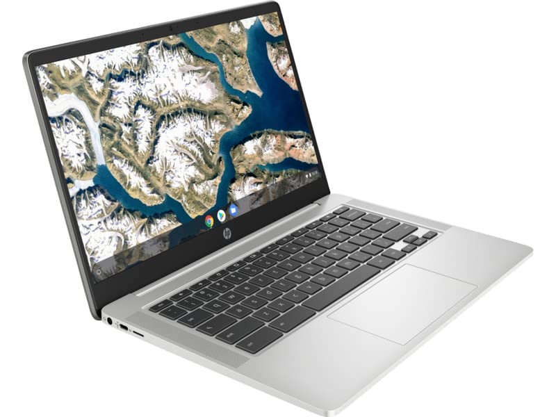 HP Chromebook 14a-nd0010ca 14" AMD 3015Ce 4 GB Memory; 64 GB eMMC Storage Chrome OS Mineral Silver(Renewed)