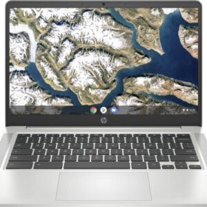 HP Chromebook 14a-nd0010ca 14" AMD 3015Ce 4 GB Memory; 64 GB eMMC Storage Chrome OS Mineral Silver(Renewed)