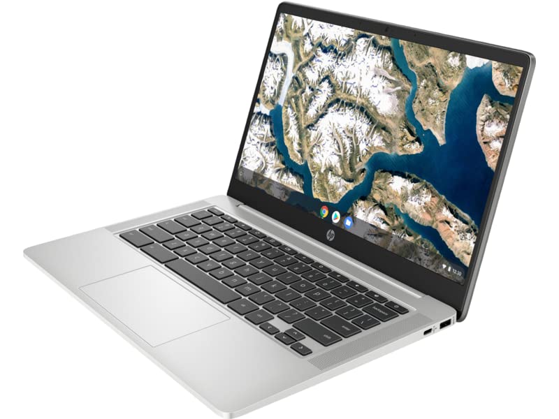 HP Chromebook 14a-nd0010ca 14" AMD 3015Ce 4 GB Memory; 64 GB eMMC Storage Chrome OS Mineral Silver(Renewed)