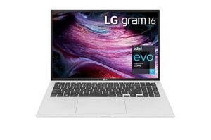 lg 2022 gram 16″ wqxga ips ultralight laptop intel i7-1165g7 16gb lpddr4 1tb nvme ssd iris xe graphics wifi ax hdmi thunderbolt 4 webcam backlit full-day battery silver windows 10 pro w/re usb