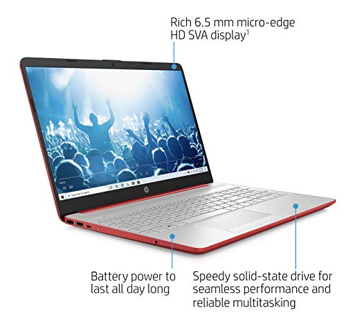 2021 Newest HP Laptop Computer, 15.6" HD Display,Intel Pentium Dual-core N5000 Upto 2.7 GHz, 4GB DDR4 RAM, 128GB SSD, HD Webcam, HDMI, Bluetooth, WiFi, Win10 S, 10+ Hours Battery, w/Hubxcel Cables