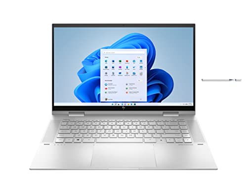 HP Envy X360 2-in-1 15.6" FHD Touch-Screen Laptop | 11th Generation Intel Core i7-1195G7 | Backlit Keyboard | Fingerprint | Windows 11 Home (Silver, 16GB RAM | 512GB SSD)