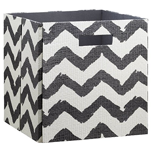 Fabric Cube Storage Bin (13") - Threshold (Dark Gray)