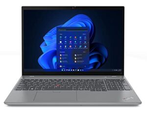 lenovo thinkpad t16 laptop with ryzen 7 pro 6850u processor, 16gb ram, 1tb gen4 performance ssd, 16″ wuxga (1920 x 1200) 300nits anti-glare touchscreen, fhd cam, numeric keypad, win11 pro (storm gray)