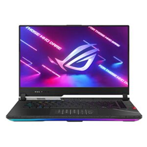 asus rog strix scar 15 (2022) gaming laptop, 15.6” 240hz ips qhd display, nvidia geforce rtx 3080, intel core i9 12900h, 16gb ddr5, 1tb ssd, per-key rgb keyboard, windows 11, g533zs-ds94