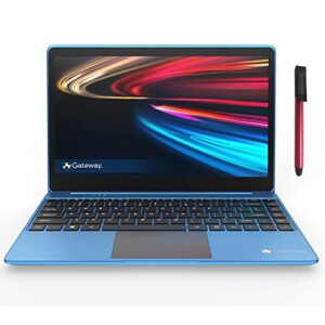 gateway 14.1″ fhd ultra slim laptop computer_ intel celeron n3350 up to 2.4ghz_ 4gb ddr4 ram_ 64gb emmc_ remote work_ business or education_ hdmi_ webcan_ windows 10 s_ blue