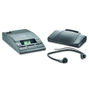 philips lfh072052 720-t desktop analog mini cassette transcriber dictation system with foot control