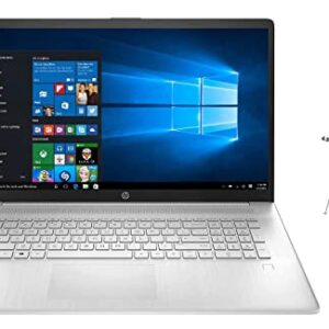 2022 HP 17.3" FHD Laptop, AMD Ryzen 5 5500U, AMD Radeon Graphics, 6-Core up to 4.0GHz, 12GB DDR4 RAM, 2TB HDD, Windows10 Home, Touchsreen, BrightView, WiFi 5, Natural Silver, with MTC Stylus Pen