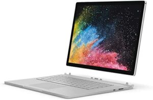 microsoft surface book 2 hnm-00001 laptop (windows 10, intel i7-8650u, 13.5″ screen, storage: 512 gb, ram: 16 gb) silver