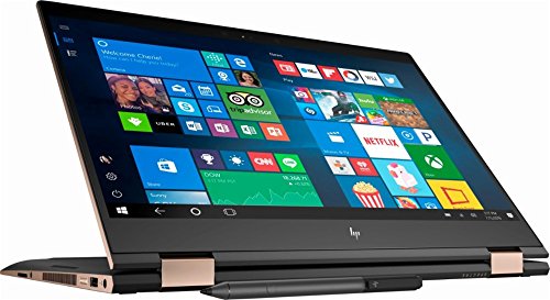 HP Spectre x360-15t Quad Core(8th Gen Intel i7-8550U, 16GB RAM, 512G PCIe NVMe SSD, 4K IPS micro-edge Corning Gorilla, Windows 10)Bang & Olufsen 15.6" 2-in-1 Convertible Dark Ash + HP Warranty