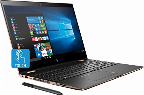 HP Spectre x360-15t Quad Core(8th Gen Intel i7-8550U, 16GB RAM, 512G PCIe NVMe SSD, 4K IPS micro-edge Corning Gorilla, Windows 10)Bang & Olufsen 15.6" 2-in-1 Convertible Dark Ash + HP Warranty