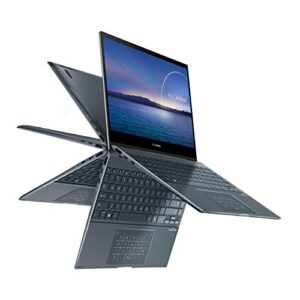 asus zenbook flip 13 ultra slim 2-in-1 laptop, 13.3” fhd touchscreen display, intel core i5-1035g1 processor, 8gb ram, 512gb pcie ssd, thunderbolt 3, windows 10 home, pine grey, ux363ja-db51t