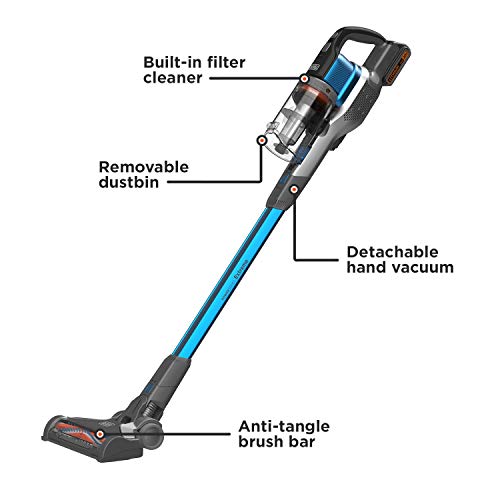 BLACK+DECKER Powerseries Extreme Cordless Stick Vacuum Cleaner, Blue (BSV2020G)