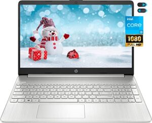 2022 hp 15 laptop, 15.6” full hd 1080p business intel dual-core i3-1115g4 processor, 32gb ram, 1tb ssd storage, windows 10 s, lightweight design, ysc accesory, natural silver (hp_15_3033dxp)