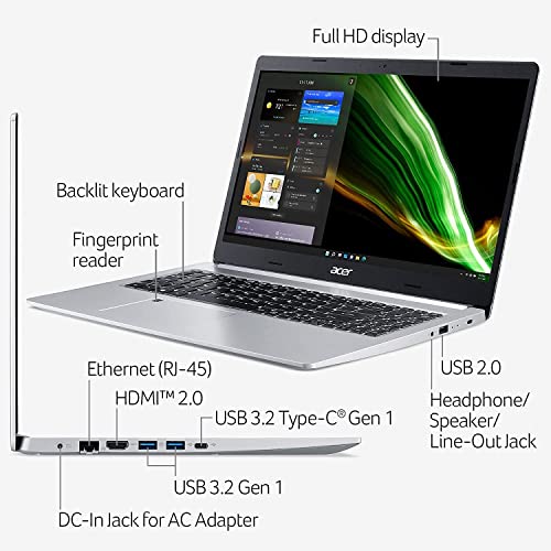 2022 Newest Acer Aspire 5 Laptop, 15.6 Inch FHD IPS Display, AMD Ryzen 3 3350U, 20GB DDR4 RAM, 512GB PCIe SSD, WiFi 6, Backlit Keyboard,AMD Radeon Vega 6 Graphics, Windows 11 Home, Bundle with JAWFOAL