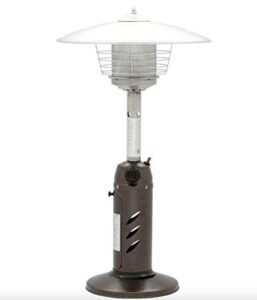 hampton bay tabletop propane gas patio heater 11,000 btu stainless steel