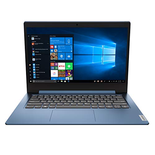 Lenovo IdeaPad 1 14.0" HD Laptop, Intel Pentium Silver N5030, 4GB , 128GB SSD, Windows 10 S, Ice Blue