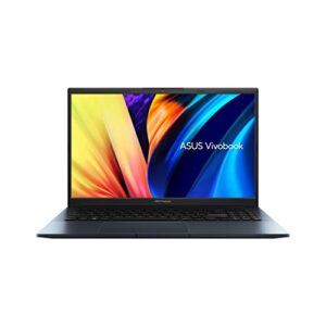 asus vivobook pro 15 laptop, 15.6” fhd display, amd ryzen 5 5600h mobile cpu, nvidia® geforce® gtx 1650 gpu, 8gb ram, 512gb ssd, windows 11 home, fingerprint reader, quiet blue, m6500qh-db51