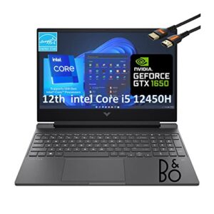 hp – victus 15.6″ fhd 144hz gaming laptop – intel core i5-12450h – nvidia geforce gtx 1650 – hdmi 2.1 – type-c – mica silver w/hdmi (8gb ram | 512gb pcie ssd)