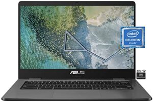 2022 premium asus thin light chromebook laptop, 14″ hd nano-edge display, intel celeron n3350 (upto 2.4ghz), 4gb ram, 32gb emmc,webcam, wifi, bluetooth, long hour battery, chrome os +hubxcelaccessory