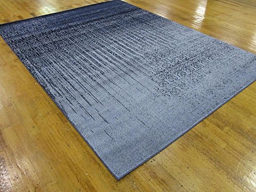 Unique Loom Del Mar Collection Area Rug-Transitional Inspired with Modern Contemporary Design, Rectangular 9' 0" x 12' 2", Blue/Navy Blue