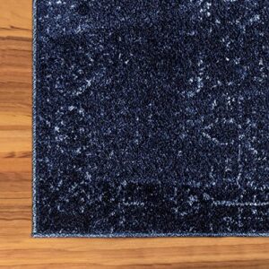 Unique Loom Del Mar Collection Area Rug-Transitional Inspired with Modern Contemporary Design, Rectangular 9' 0" x 12' 2", Blue/Navy Blue