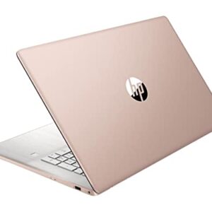 2021 Newest HP Pavilion 17 Laptop, 17.3" HD+ Touchscreen Screen, AMD Ryzen 3 5300U(Beats i7-8265U), 16 GB RAM, 512GB PCIe NVMe SSD, Long Battery Life, Webcam, Mics, WiFi, Windows 10 Home, Rose Gold