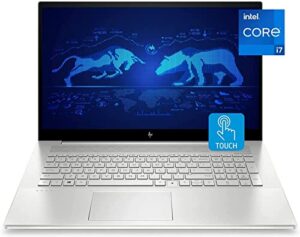 new hp envy 17 laptop, 17.3″ fhd touch screen display, intel core i7-1165g7, 32gb ram 1tb pcie nvme m.2 ssd, wi-fi 6, bluetooth, hdmi, webcam, fingerprint reader, windows 11 home