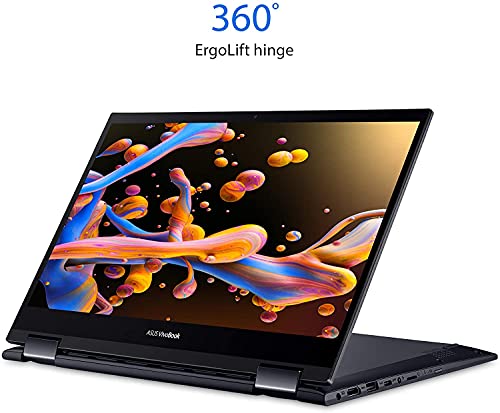 ASUS VivoBook 14" FHD LED 2-in-1 Touchscreen Premium Laptop | AMD Ryzen 5 5500U | 20GB DDR4 RAM | 1TB SSD | Fingerprint | HDMI | Windows 10 | Black | with Microsoft Office Bundle