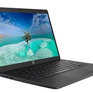 2022 Newest HP 14" Flagship Chromebook, AMD Processor, 8GB LPDDR4, 32GB Storage, Chrome OS, Dale Black (Renewed) (Dale Black)